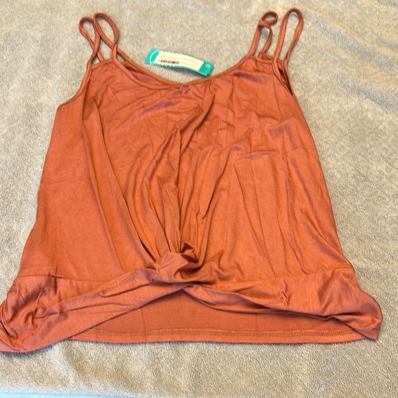 Lush | Tops | Orange Camisole With Tie Front And Relaxed Fit | Poshmark